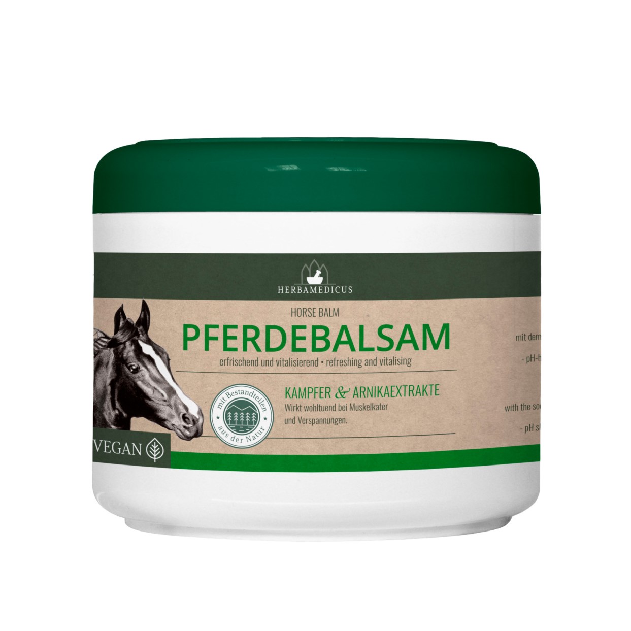 Herbamedicus Pferdebalsam balzāms ķermenim ar vērtīgiem zāļu ...